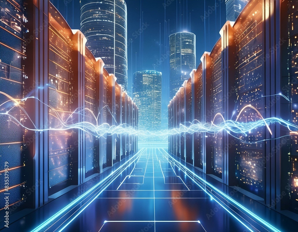 Edge computing infrastructure in a smart city data centers processing ...