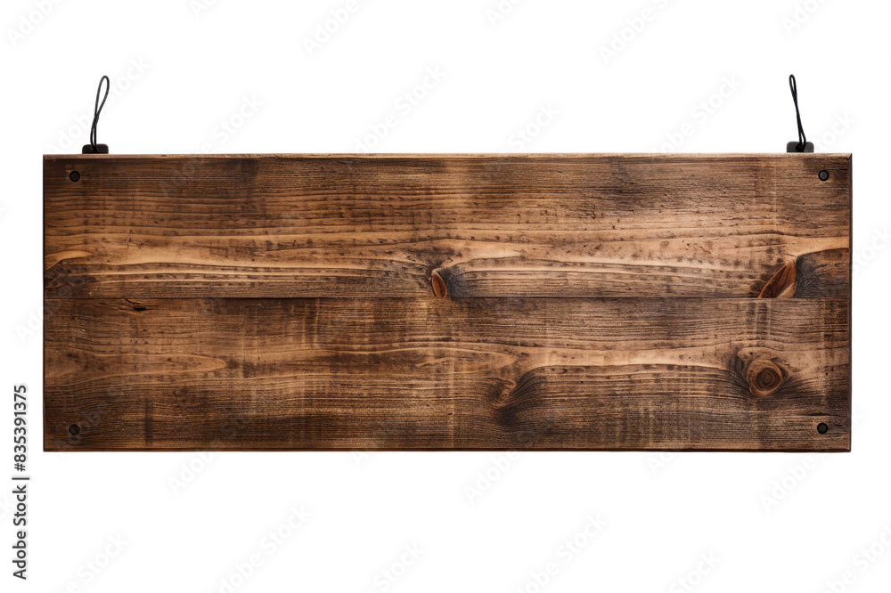 Oblong Decorative Wooden Signboard isolated on transparent background ...