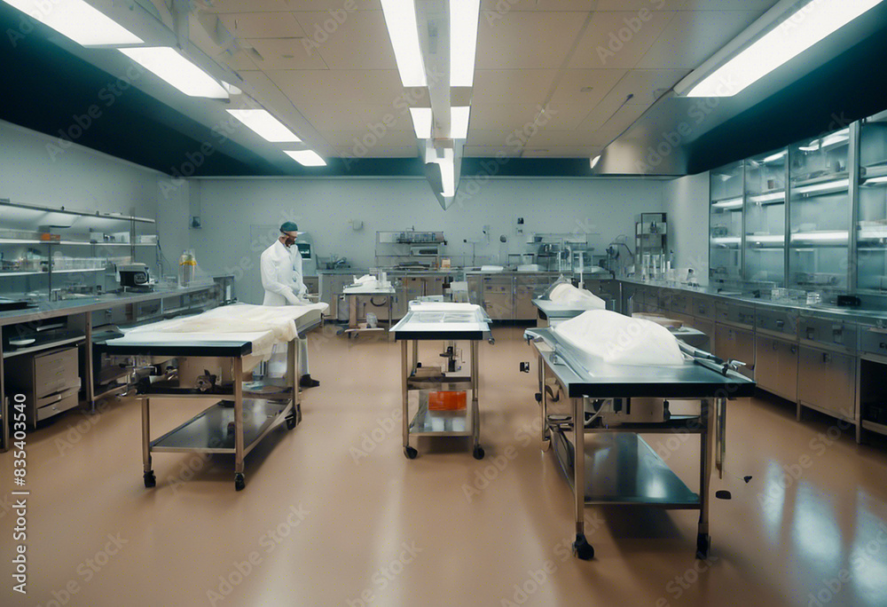 Inside an autopsies, necropsies laboratory Stock Photo | Adobe Stock
