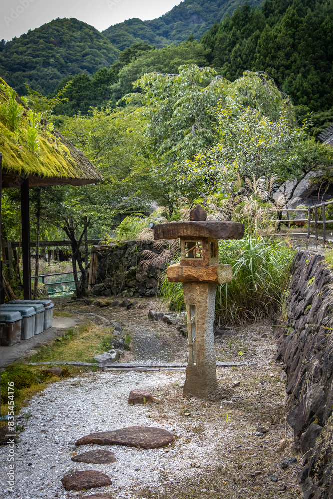 Saiko Iyashi-no-Sato Nenba, traditional japanese village, thatched roof ...