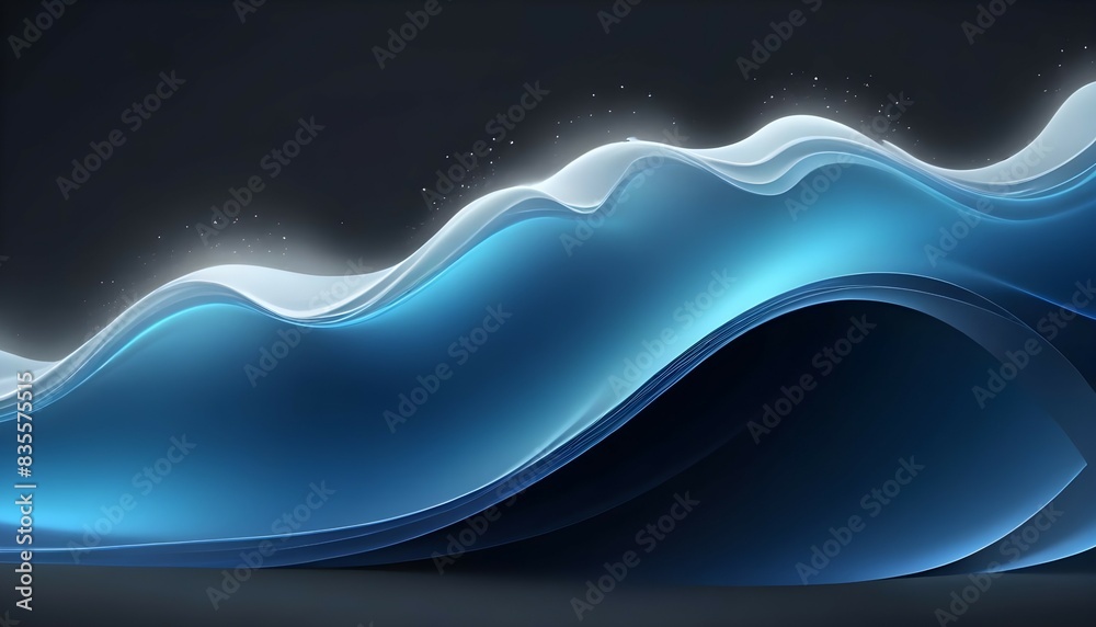 Glitter mist. Paint water splash. Magic spell. Blue silver gray color ...