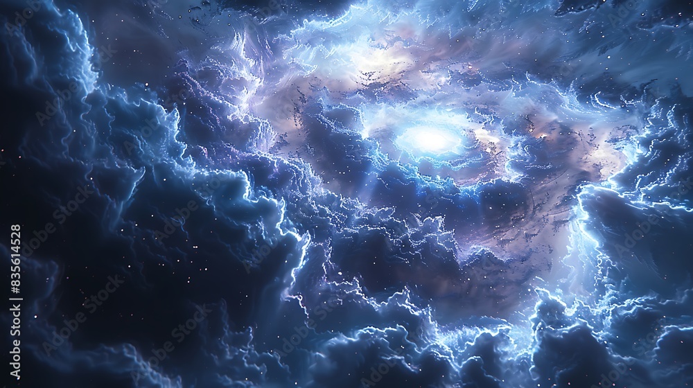 artistic representation of the Oort Cloud a vast shell of icy objects ...