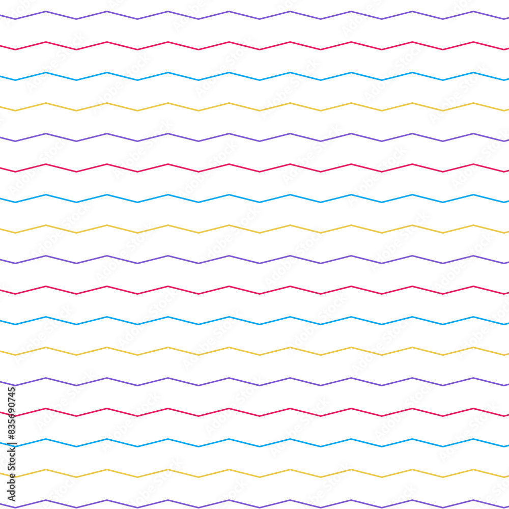 A modern and dynamic chevron pattern in a vibrant color combination ...