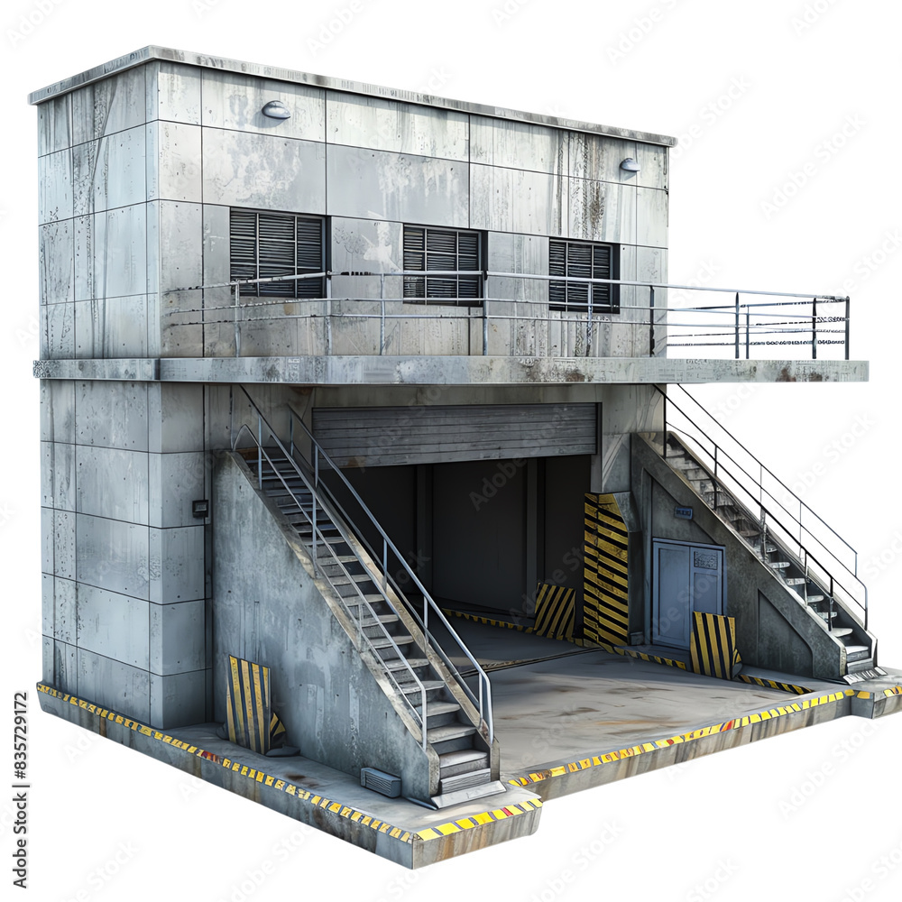 Industrial Loading Dock Building A high-resolution image of an ...