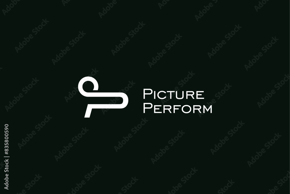 Picture performance logo design business name ideas Stock Vector ...