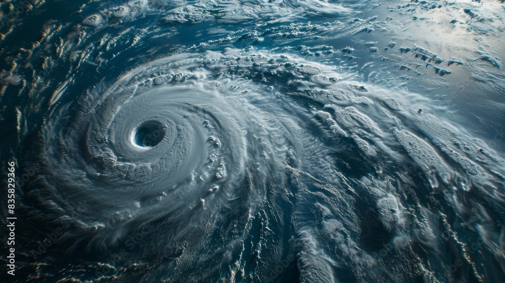 Hurricane Florence satellite image, Atlantic Ocean. Tropical storm ...