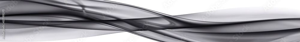 Deep graphite gray waves, sleek and modern, flowing smoothly across a ...