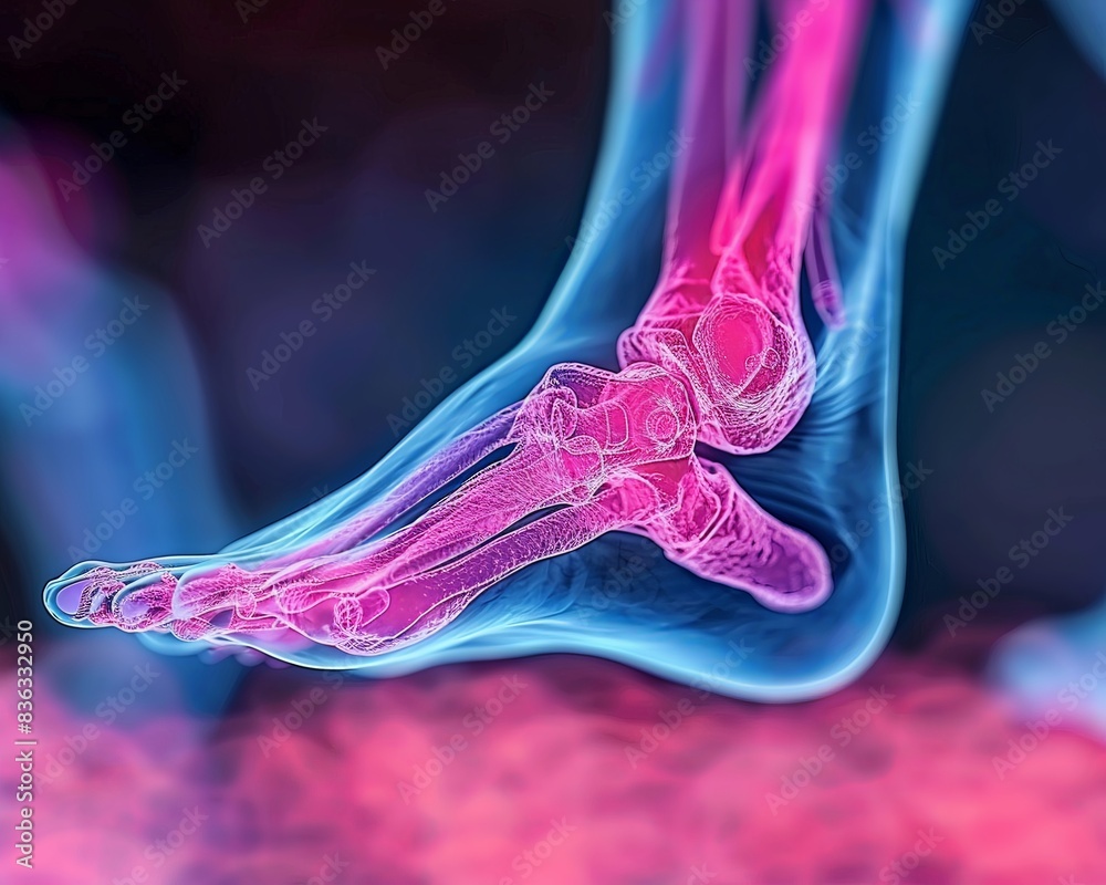 Xray image highlighting the anatomy of clubfoot, providing a clear view ...
