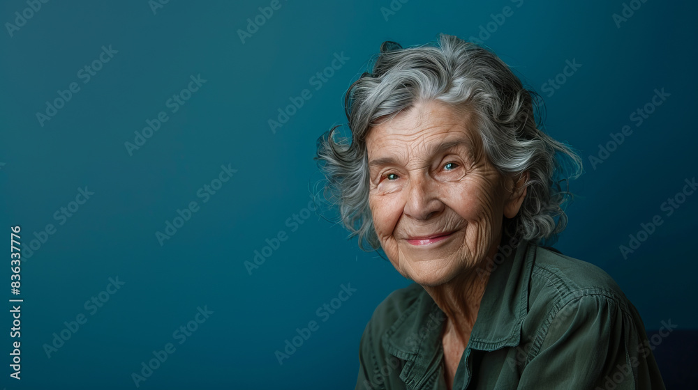Closeup portrait, headshot happy, smiling, laughing, senior old woman ...