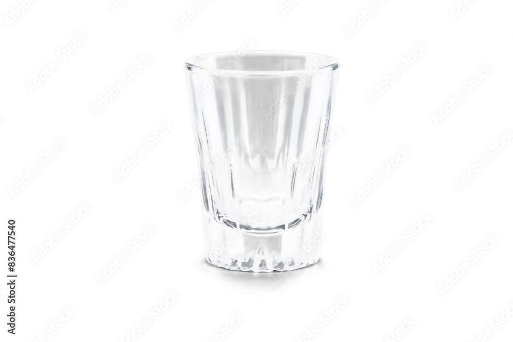 Transparent clear shot glass isolated with a white background, png ...