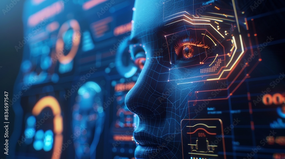 Interactive Digital Profile Selection Engaging HighResolution Stock ...