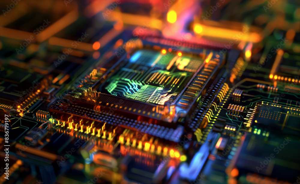 GPU featuring the intricate Ada Lovelace architecture, focusing on ...