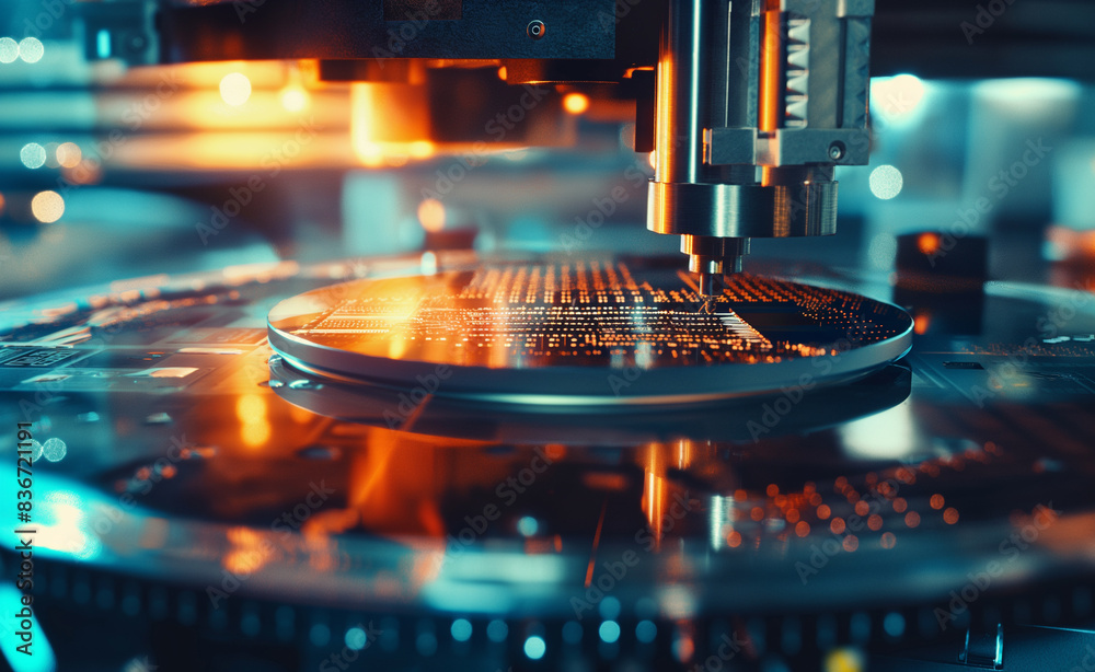 Atomic layer deposition process in AI chip production, highlighting the ...