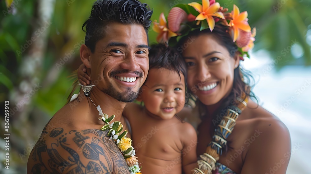 Samoan family. Samoa. Families of the World. A happy family with ...