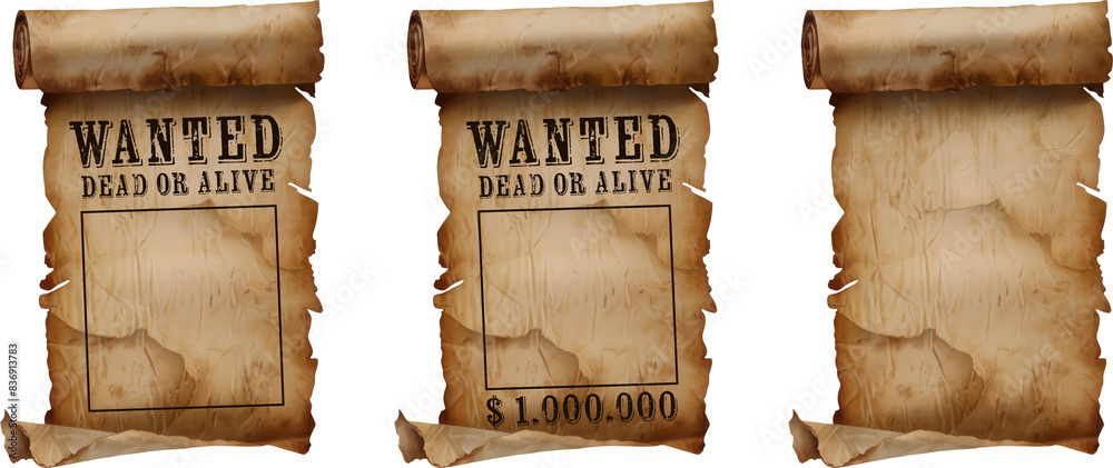 Wild west wanted poster sticker transparent background PNG clipart ...