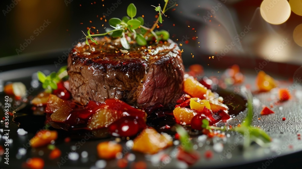 Gastronomic Delights: Close-Up Views of Cultured Meat Culinary ...