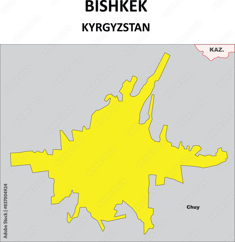 BISHKEKMap. Major city map of BATKEN. Political map of BISHKEKwith ...