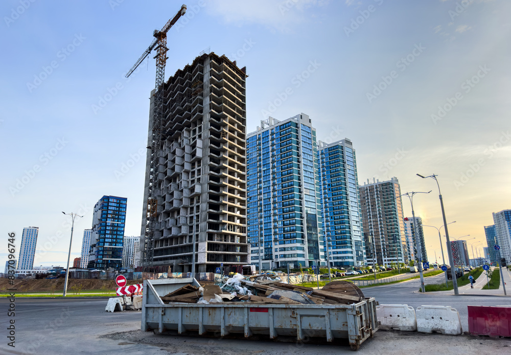 Dumpster for Demolition Removal. Container for construction waste and ...