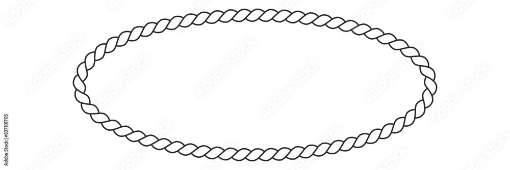 Rope icon Radial circle lines. Round rope curve symbol set. Circular ropes set for decoration ...