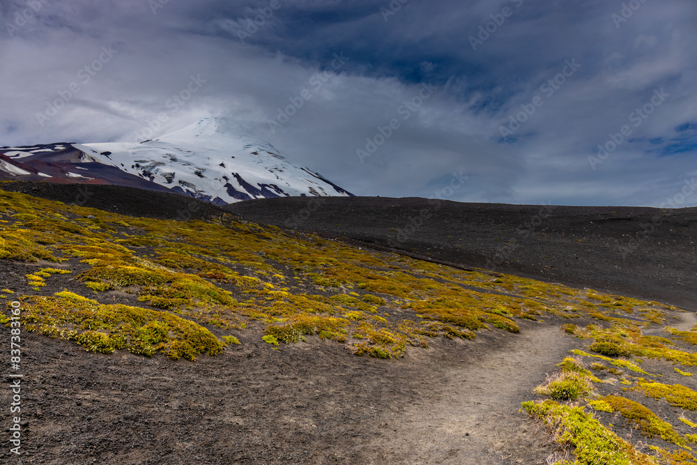 Stock-Foto „Osorno volcano mountain summit in Chile, Patagonia Andes ...