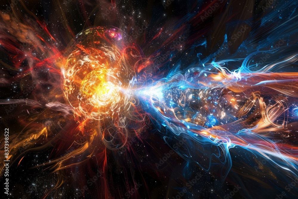 fusion of two hydrogen atoms to form helium, rendered as a dynamic ...