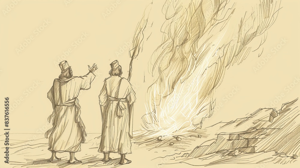 2 Kings 1 Biblical Illustration: Moab's rebellion after Ahab's death ...