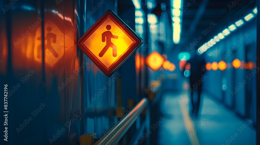 6. Imagine the safety precaution signs acting as beacons of awareness ...