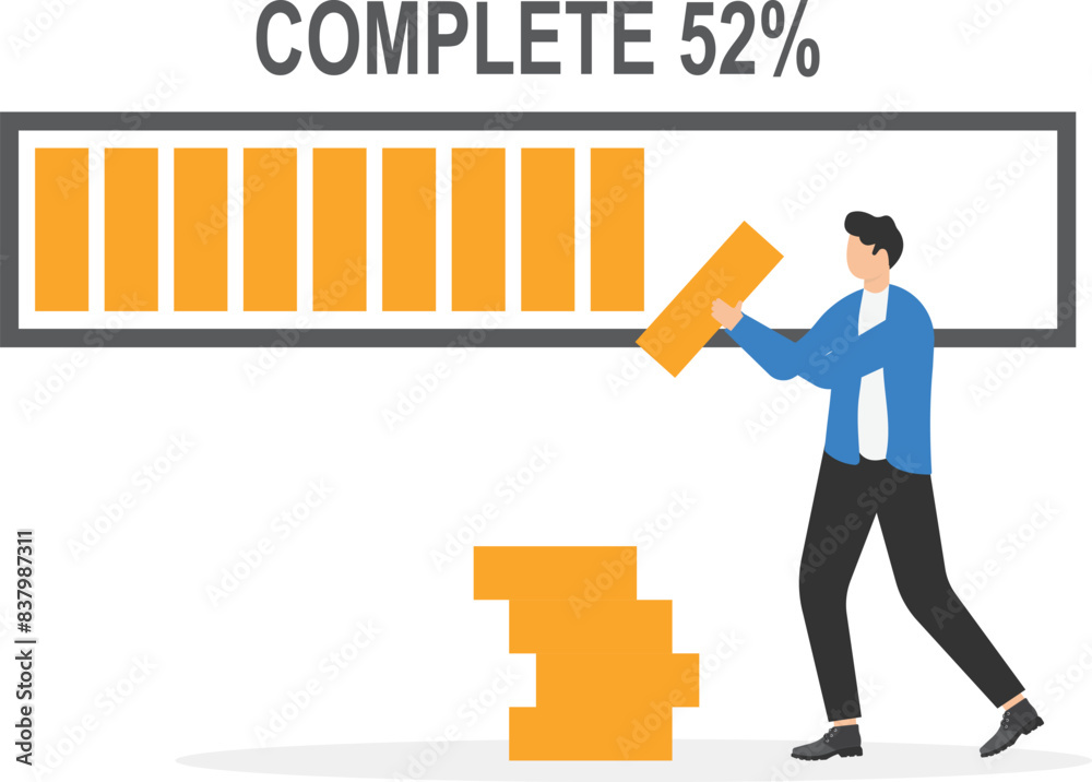 Business solutions and difficult problem solving process. Progress from ...