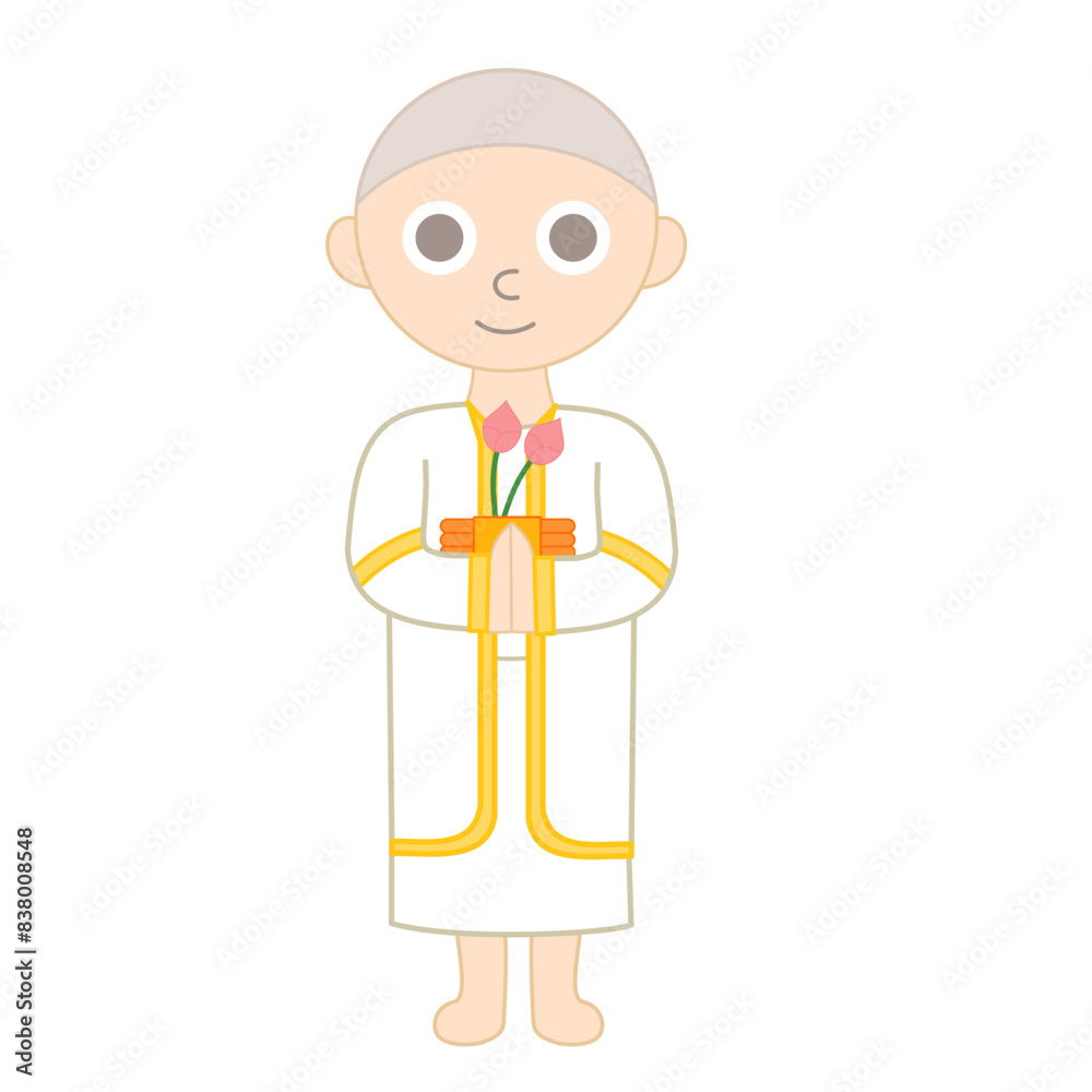 Buddhist ordination ceremony.Thai ordain.Buddhism religion and culture ...