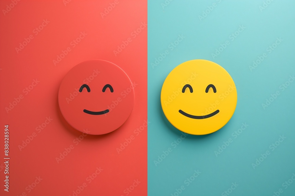 Stock-Illustration „Illustration of a cheerful smiley emoticon paired ...