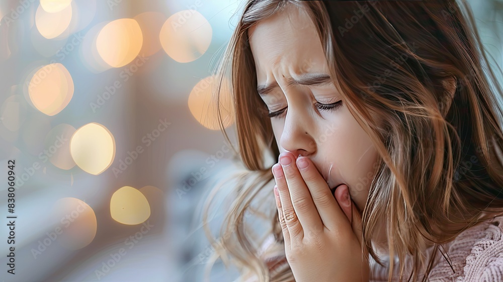 children whooping cough background Stock Illustration | Adobe Stock