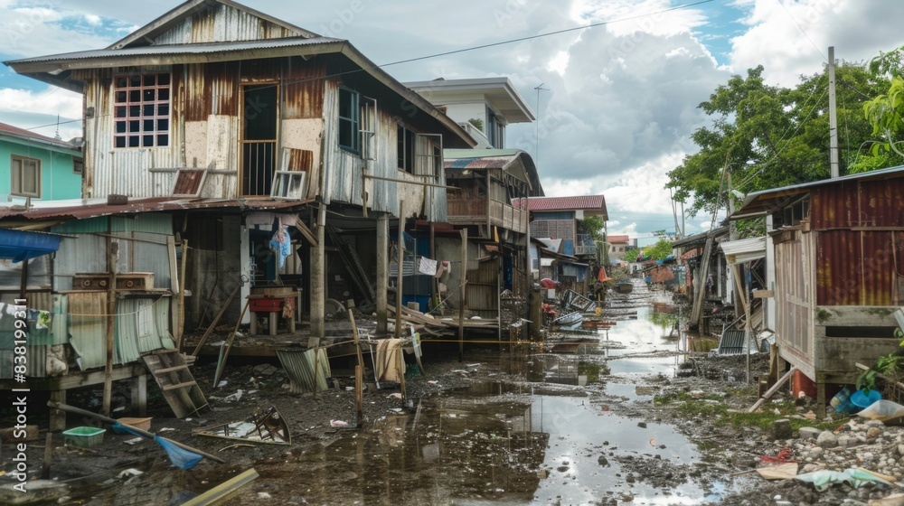 Development of disaster-resilient buildings, featuring reinforced ...