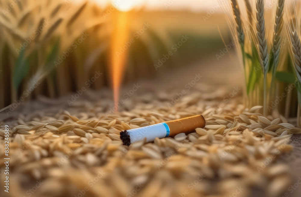 Concept of earth pollution and problem of waste. Closeup top view of ...