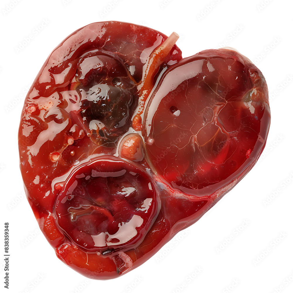 Anatomically Correct Spleen: A Detailed Medical Illustration of Human ...