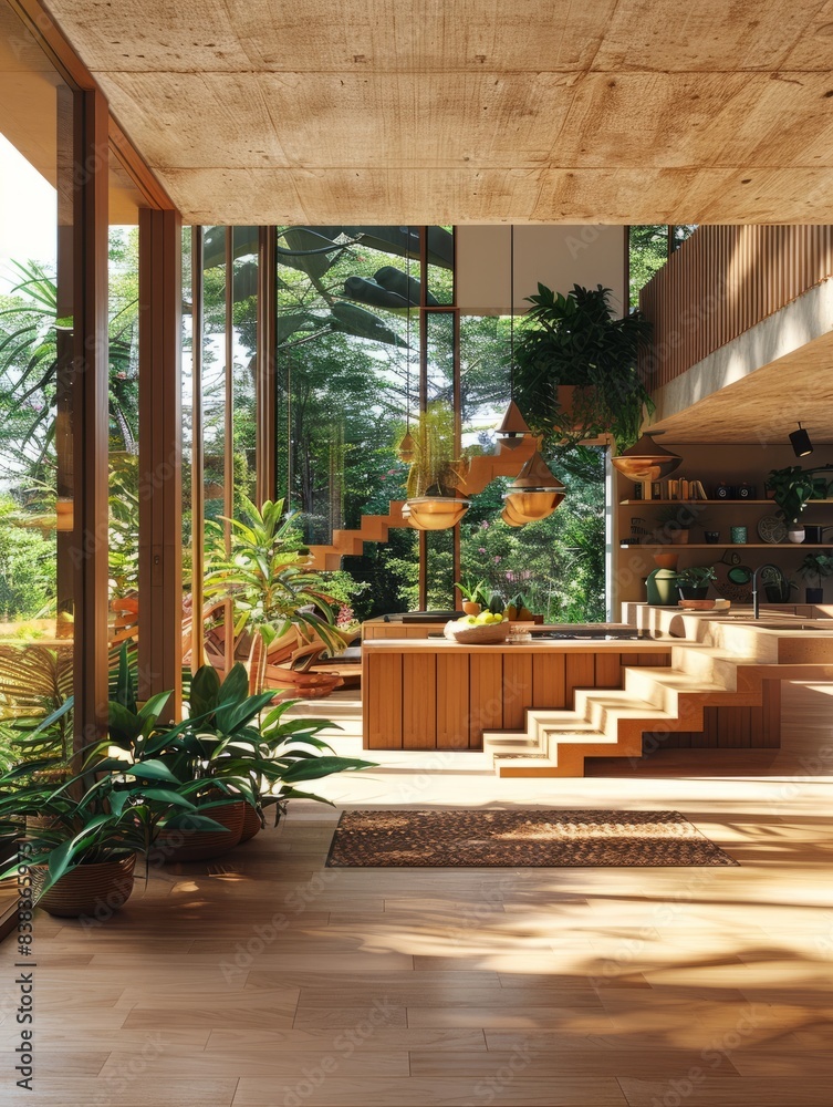 Beautiful Sustainable Lifestyle MCM Midcentury modern interior with ...