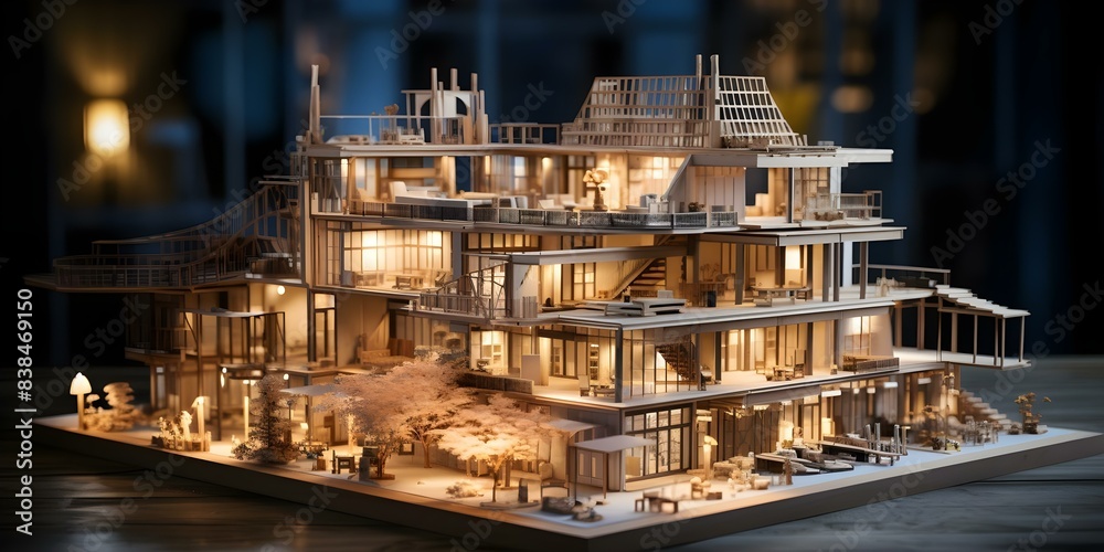 Stock-Illustration „Designing structures with Building Information ...