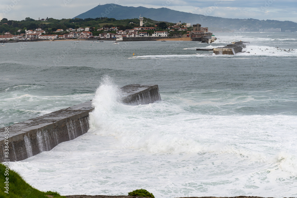 Ciboure and Fort of Socoa fishing ports on Basque coast, famous resorts ...
