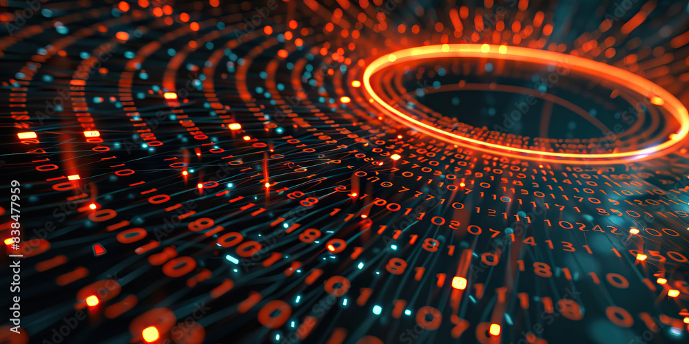 The Octal Odyssey: A map of the binary digits, spiraling outward from a ...