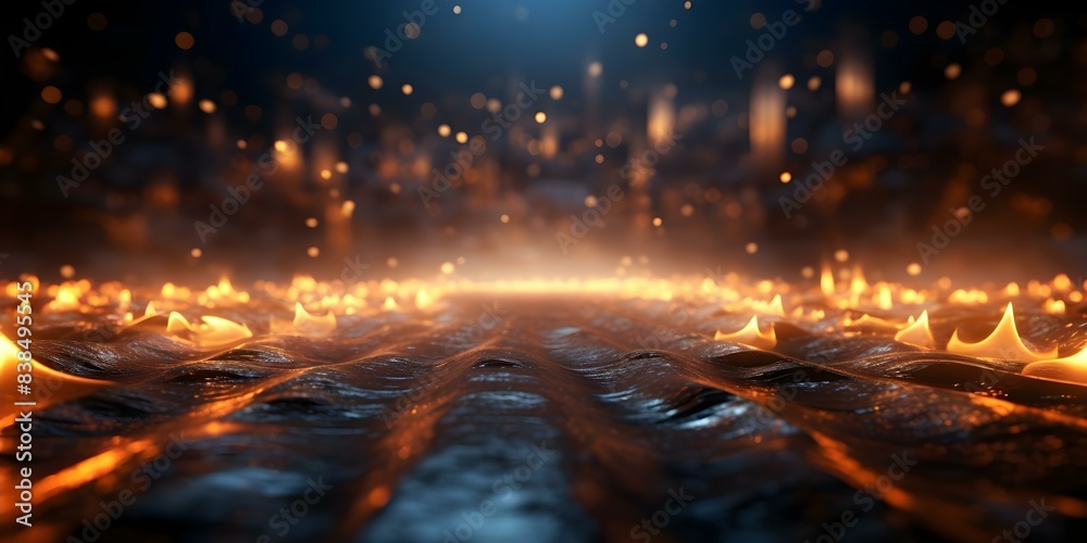 Creating a Wavelike Effect with Bright Particles A Visual Music Display ...