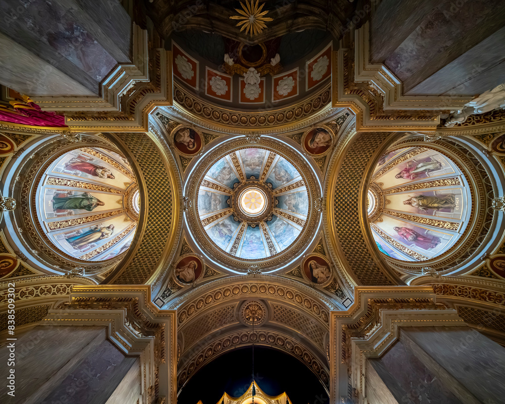The Basilica of Saint Dominic & Porto Salvo in Valletta, Malta, is a ...