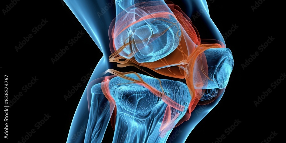 Minimalistic composition: MRI of left knee joint showing minimal joint ...