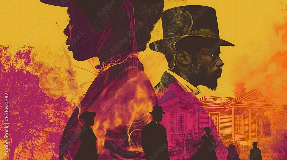 1. Visualize a powerful image commemorating Juneteenth, with visuals of ...