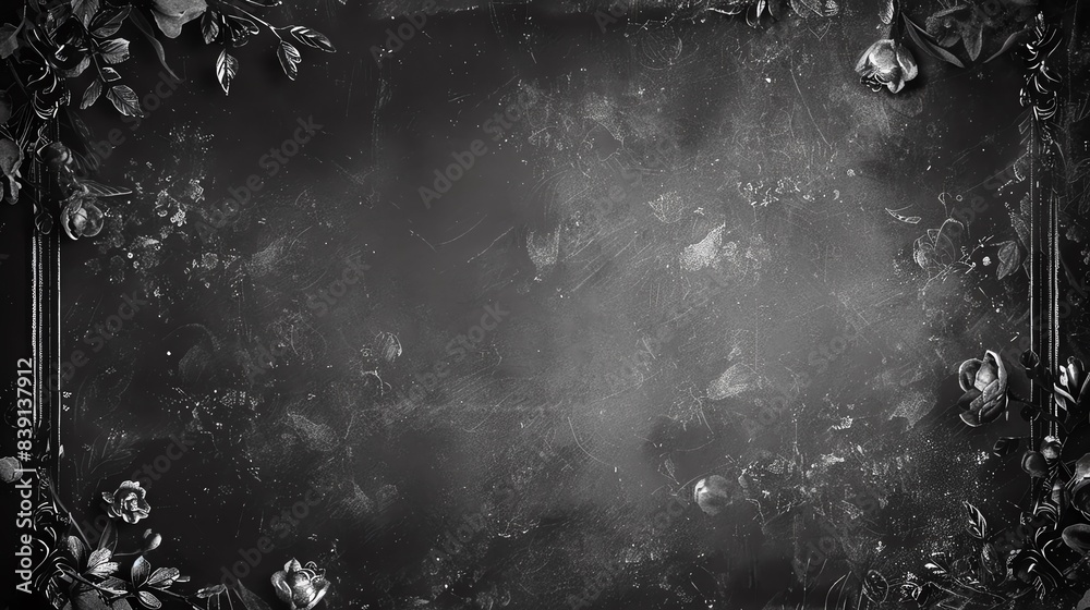 Edwardian Mourning, border, background Wallpaper, blank in the middle ...