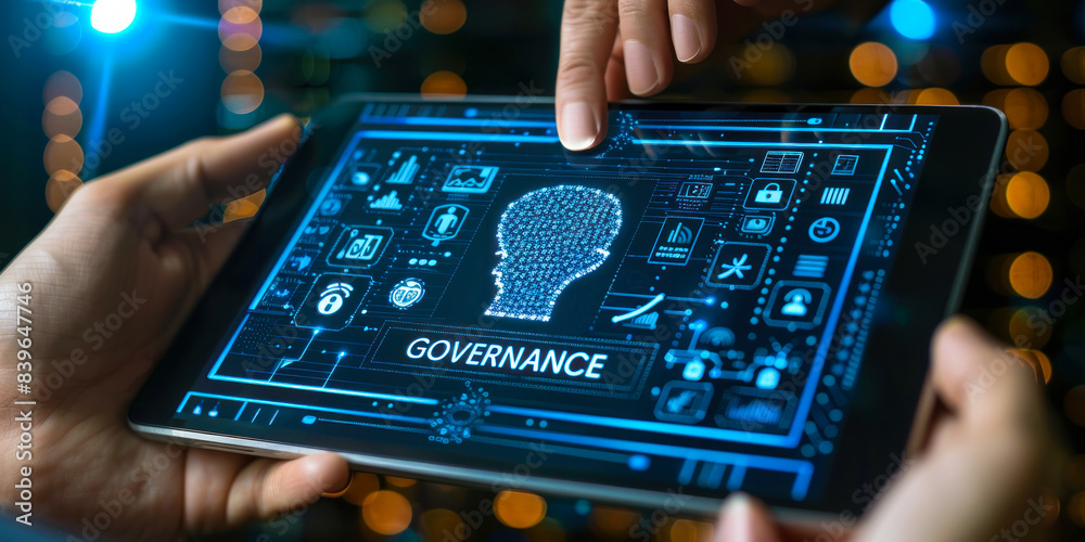 Expert Showcasing AI Governance Framework with Ethical Standards and ...