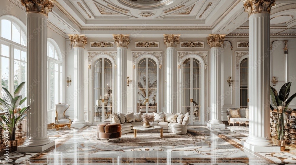 neoclassical interiors, the neoclassical interior design features ...