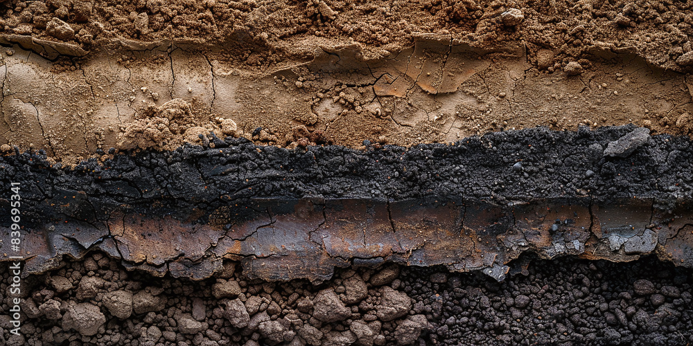 Layers of soil texture background Stock Illustration | Adobe Stock
