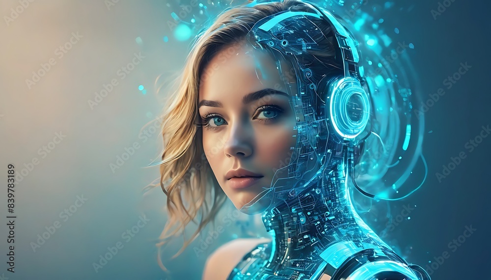 ai robot operator futuristic technology Stock Illustration | Adobe Stock