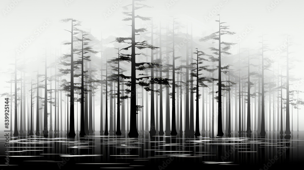 Abstract barcode scanlines design with high contrast black and white ...