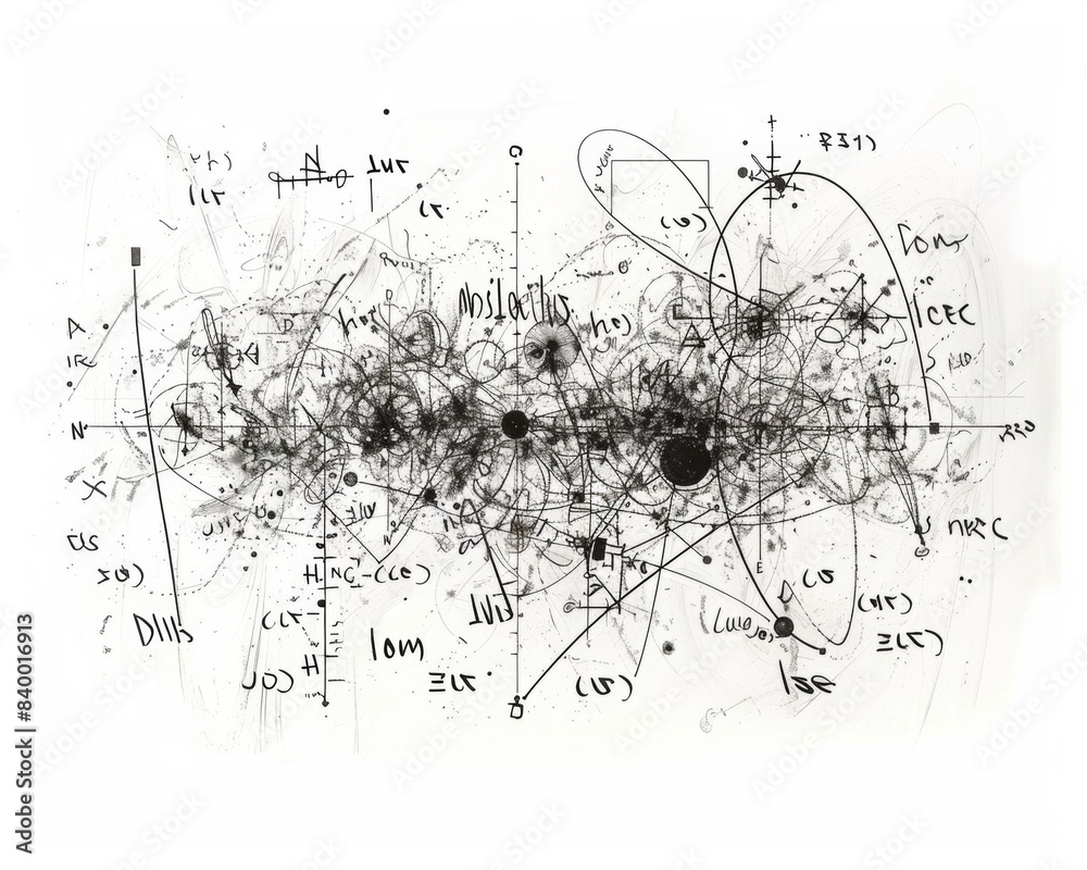 Physics formulas isolated on white background. Stock Illustration ...