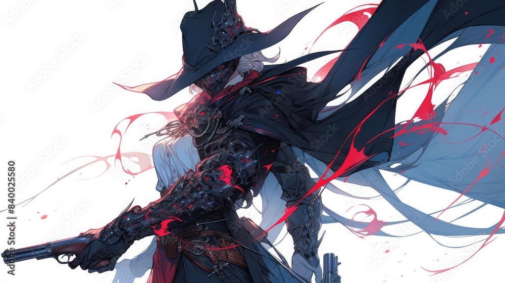 Dark Fantasy Gunslinger, Gothic Cowboy Wallpaper, Fantasy Artwork ...